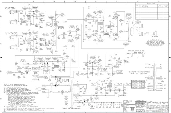 Vibrolux Reverb Schematic