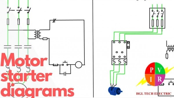 Motor Starter Diagram Start Stop 3 Wire Control Starting A Three Car