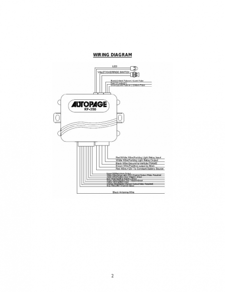 Autopage Wiring Diagram
