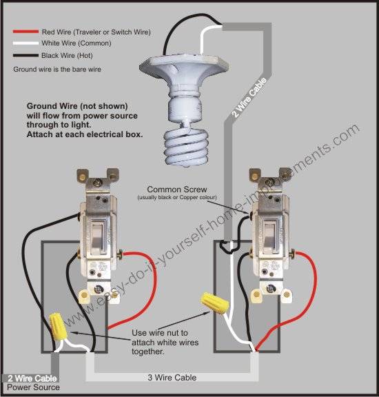3 Way Switch Wiring Methods | Car Wiring Diagram
