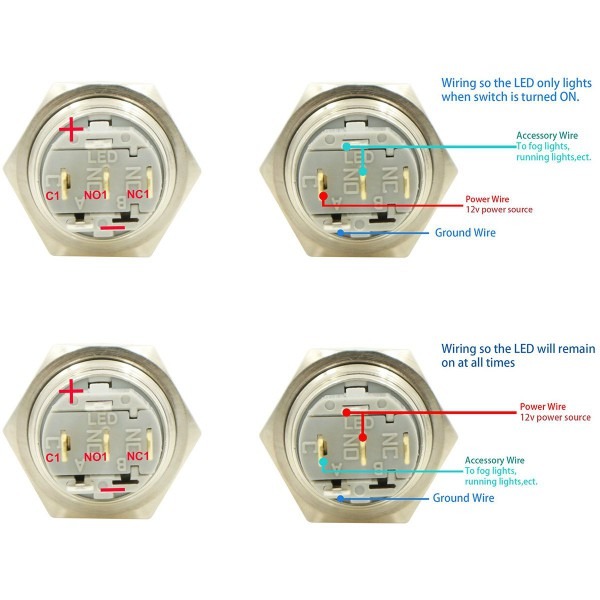 5 Pin Led Switch Wiring