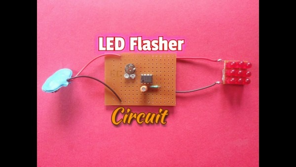 Simple Led Flasher Circuit Using 555 Timer Ic How To Make Led | Car ...