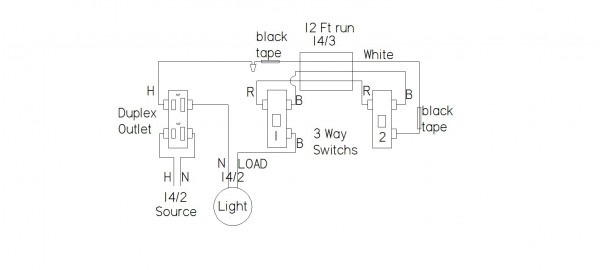 3 Way Switch Drawing